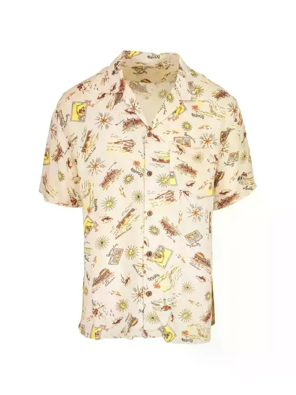 Faherty Brand Kona Camp Graphic-print Short-sleeve Shirt