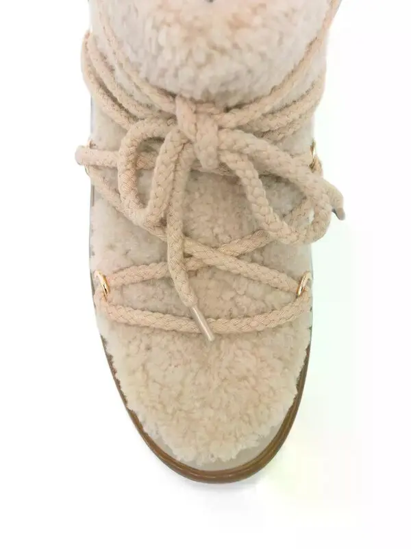 Inuikii Curly Shearling-trim Ankle Boots