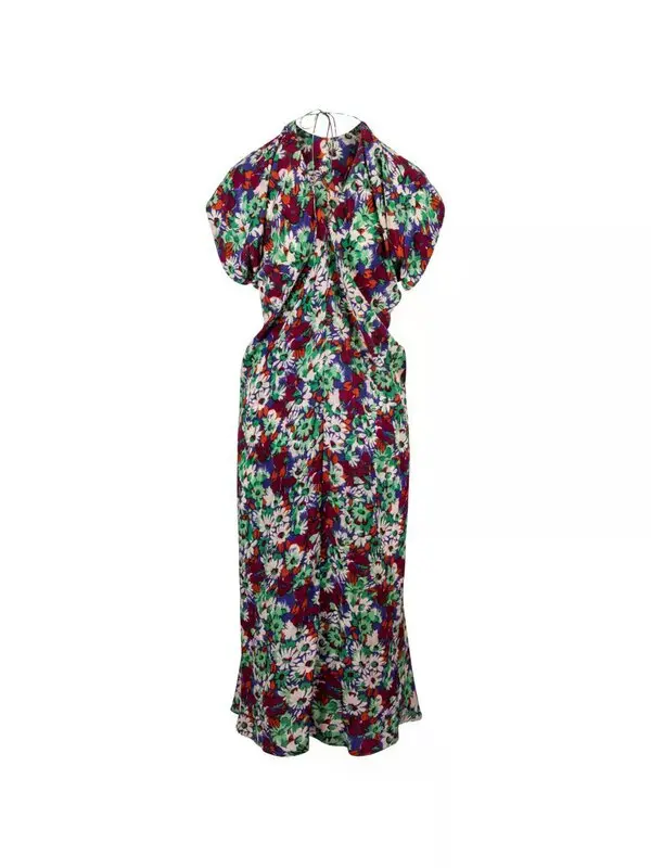 Marni Floral-print Silk Midi Dress