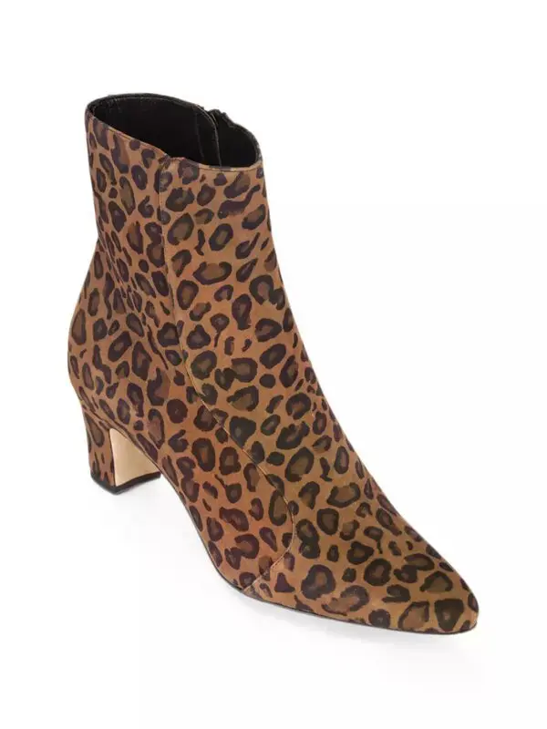 Manolo Blahnik Myconia Leopard-print Ankle Boots
