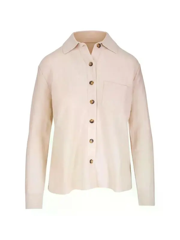Kinross Cashmere Button-up Overshirt