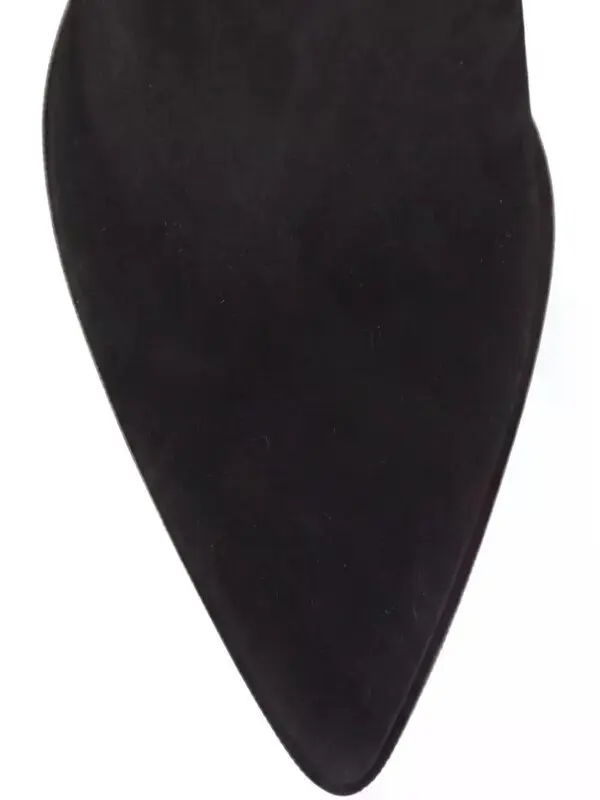 Santoni Elly Buckle-detail Pointed-toe Ankle Boots