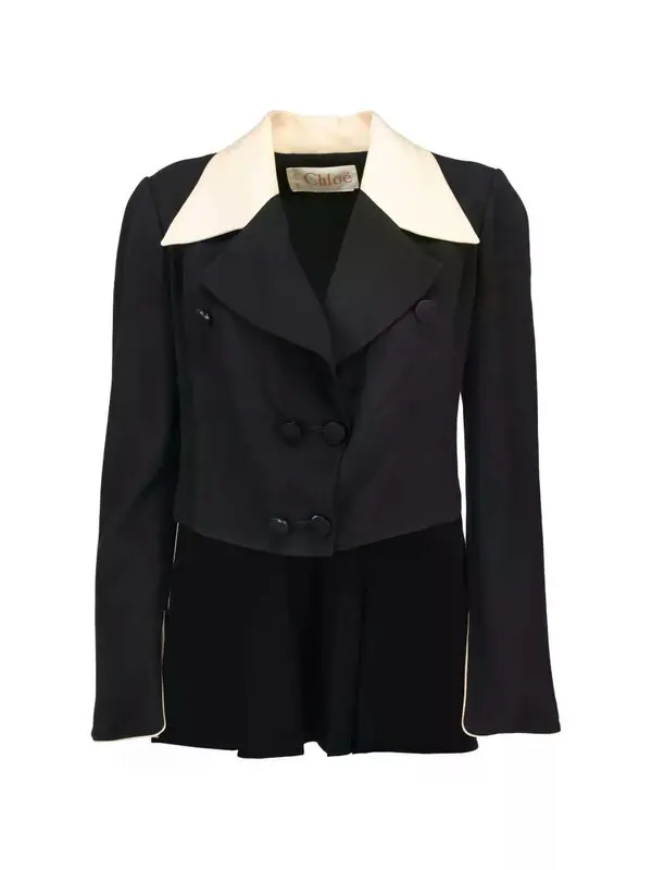 Chloé Cropped Tailcoat Contrast-collar Jacket
