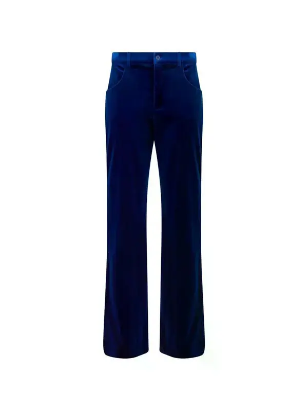 Alberta Ferretti Velvet-finish Trousers