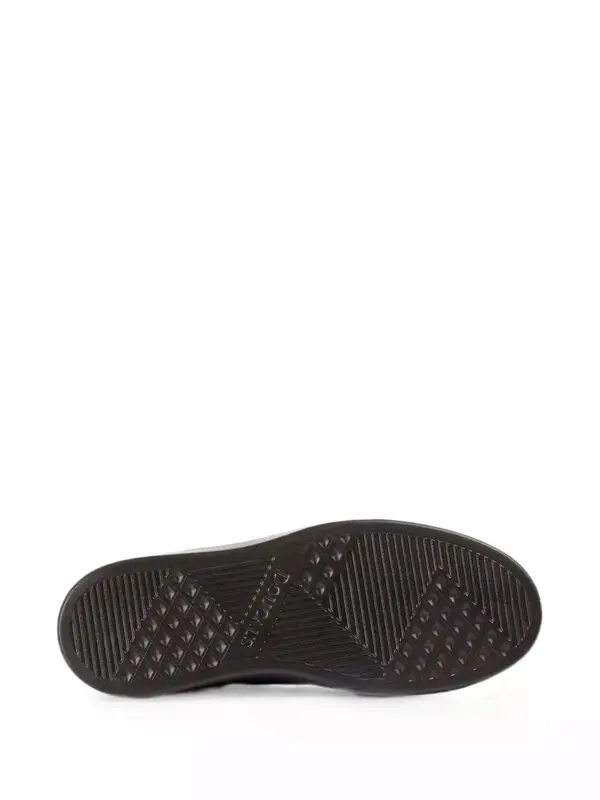 DOUCAL'S Pebbled-texture Low-top Sneakers