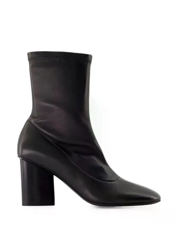 CAREL Lucia Leather Ankle Boots - Black