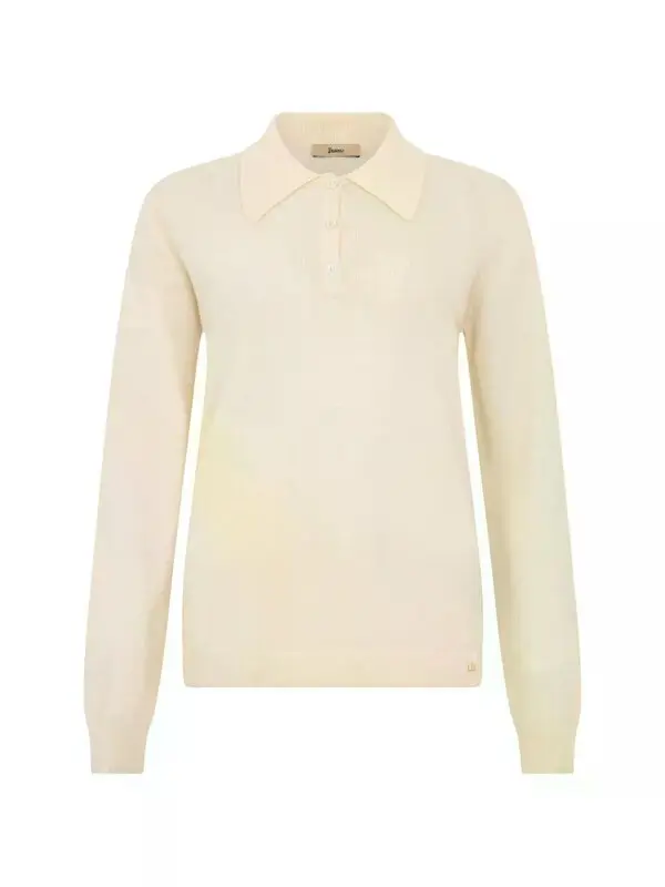Herno Button-fastening Long-sleeve Polo Top