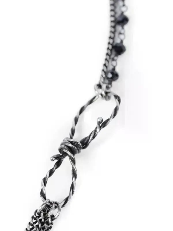 ANN DEMEULEMEESTER Afsar Beaded Feather Necklace