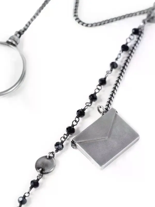 ANN DEMEULEMEESTER Afsar Beaded Feather Necklace