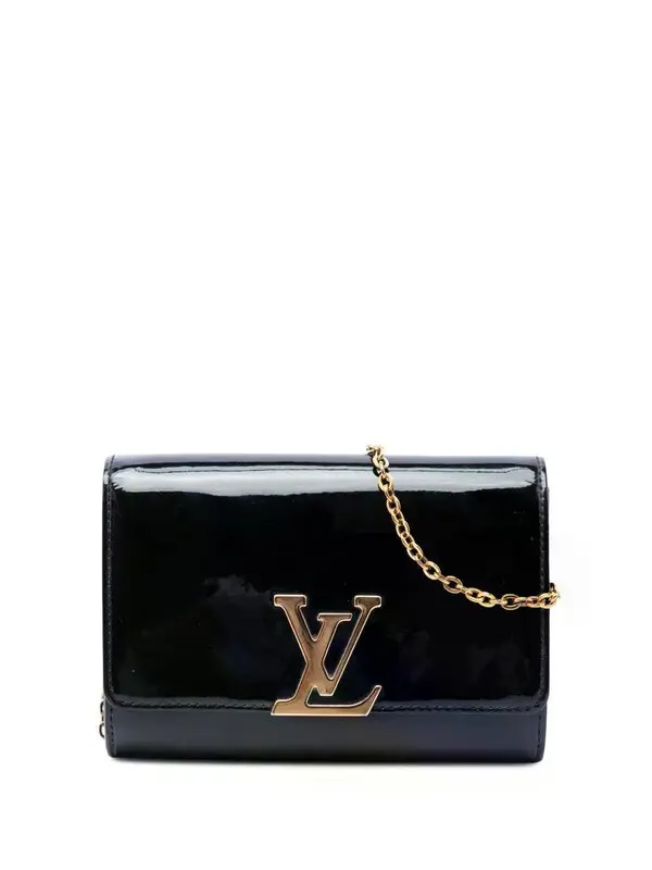 LOUIS VUITTON 2010-2026 Vernis Louise Pm Crossbody Bag - Black