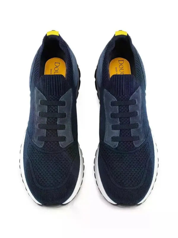 DOUCAL'S Knitted Panelled Sneakers