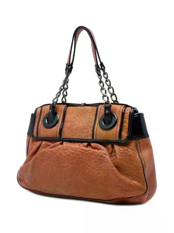 Fendi Medium Leather B Bag Top Handle Bag