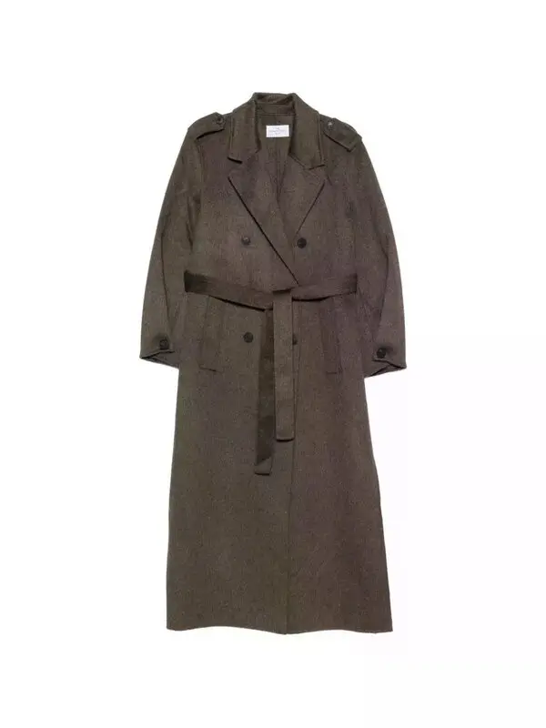 THE DYNAMIS STUDIO Double-breasted Belted Coat