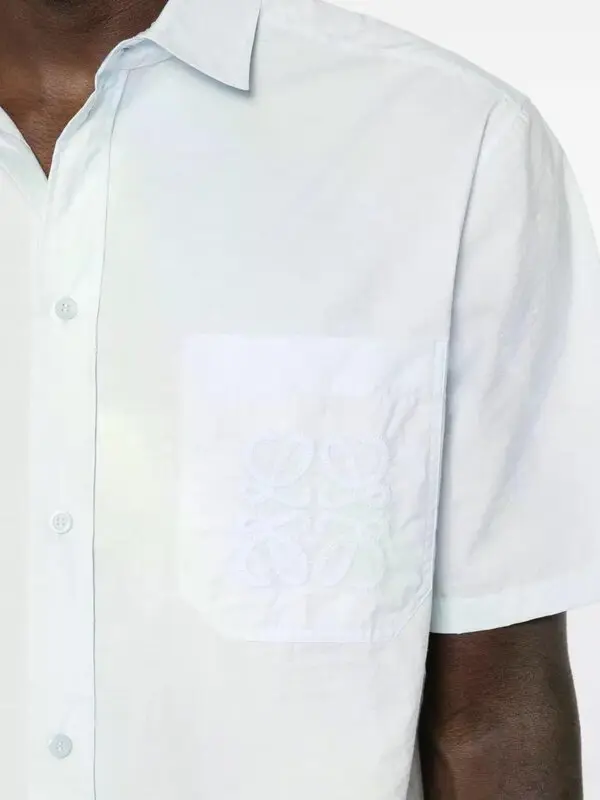 Loewe Anagram-embroidered Short-sleeves Shirt