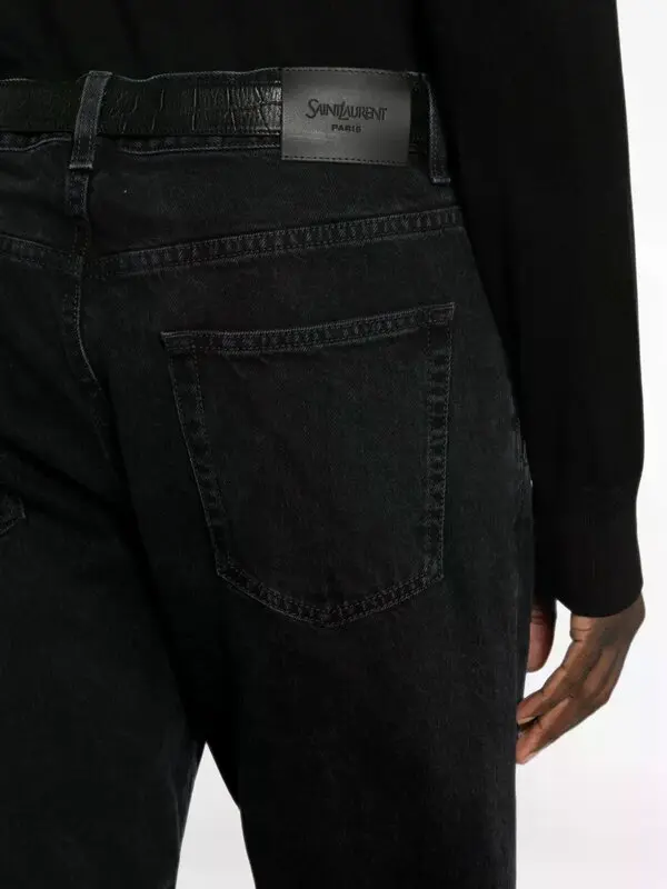 Saint Laurent Logo-patch Jeans