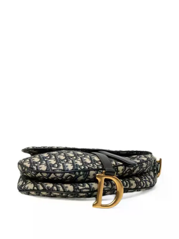 Dior 2018 Oblique Canvas Saddle Bag Shoulder Bag