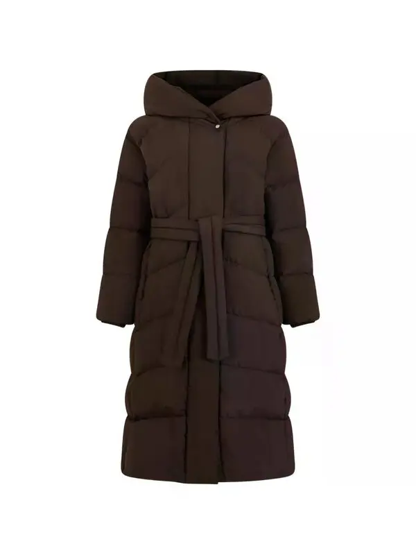 MOORER Belted Hooded Puffer Jacket