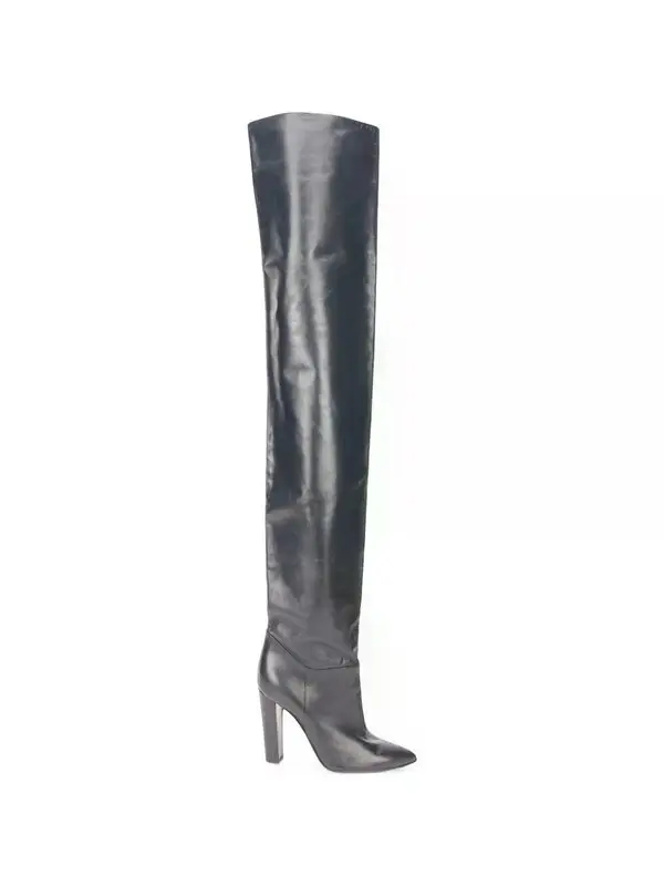 Philosophy Di Lorenzo Serafini Pointed Toe Thigh-high Boots - Silver