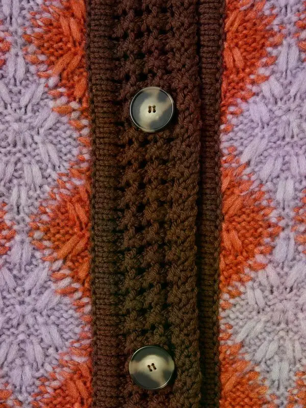 La DoubleJ Crochet Bowling Cardigan