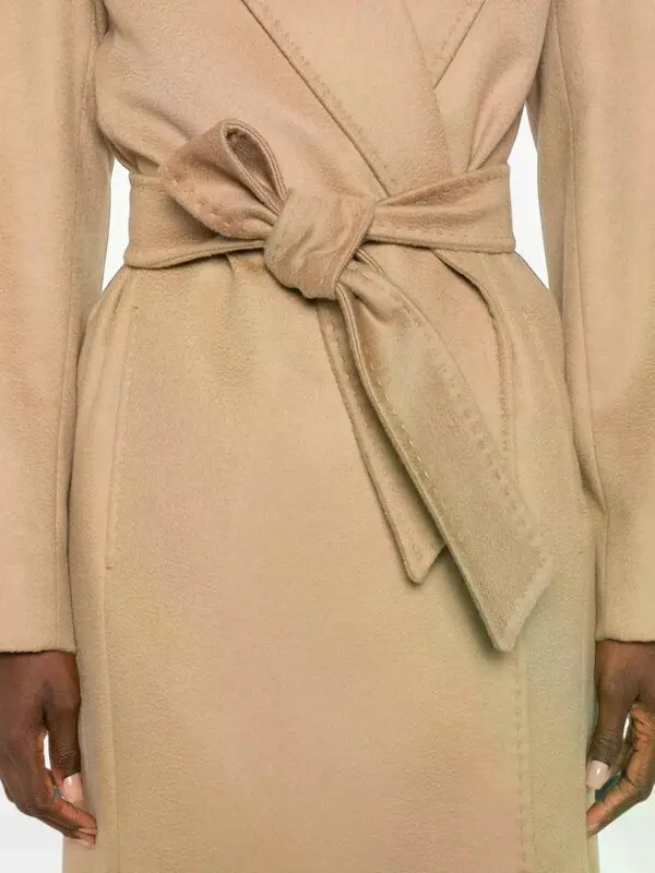 Max Mara Belted Shawl-collar Coat