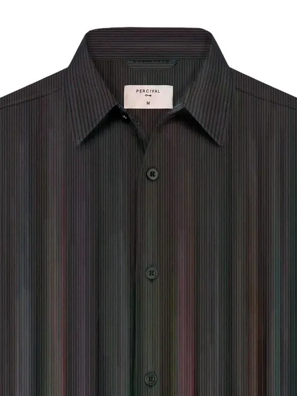PERCIVAL Vertical-stripe Short-sleeve Shirt