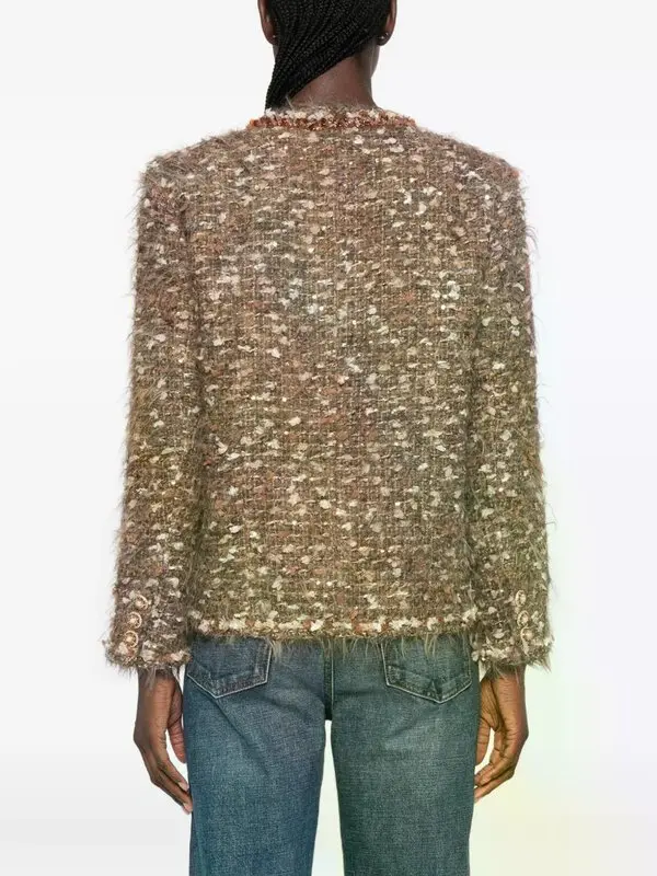 MINIME Sequin-embellished Round Neck Jacket
