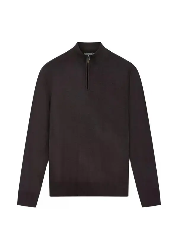 Canali Quarter-zip Knitted Sweater