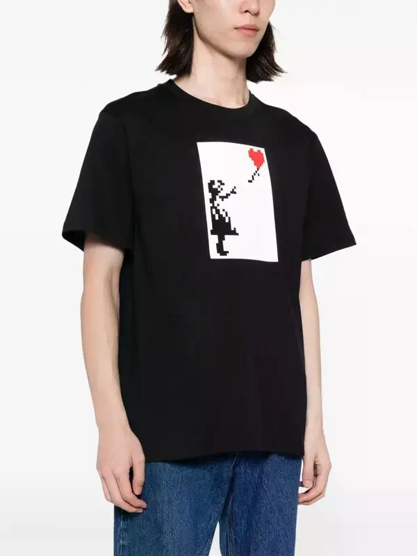 MOSTLY HEARD RARELY SEEN 8-BIT Floating Heart Cotton T-shirt