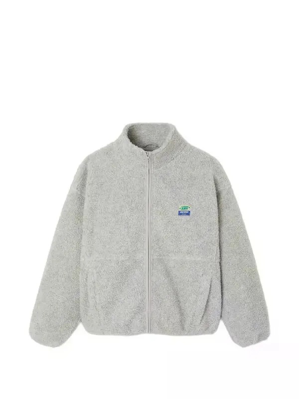 American Vintage Hoktown Faux-shearling Bomber Jacket - Grey