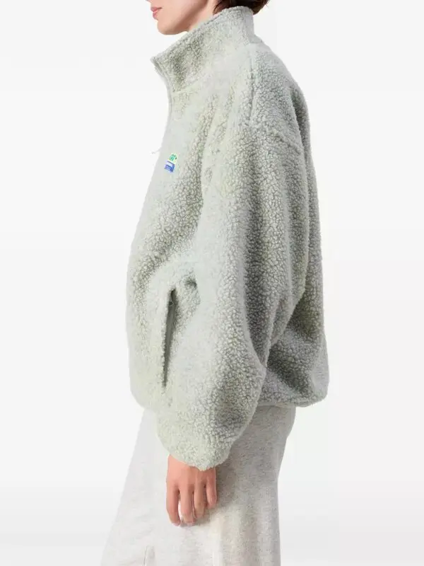American Vintage Hoktown Faux-shearling Bomber Jacket - Grey