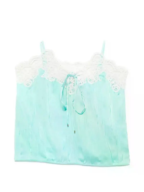 Chloé Lace-trim Top - Blue