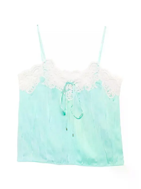 Chloé Lace-trim V-neck Camisole - Blue