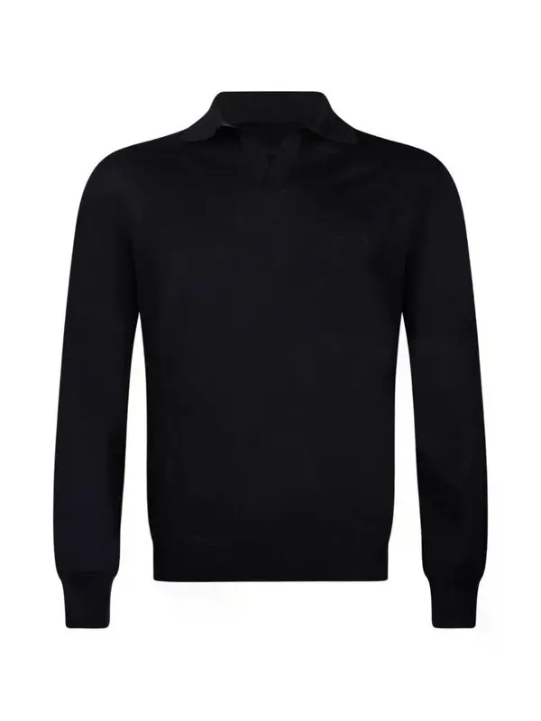 GRAN SASSO Polo Collar Long Sleeve Sweater