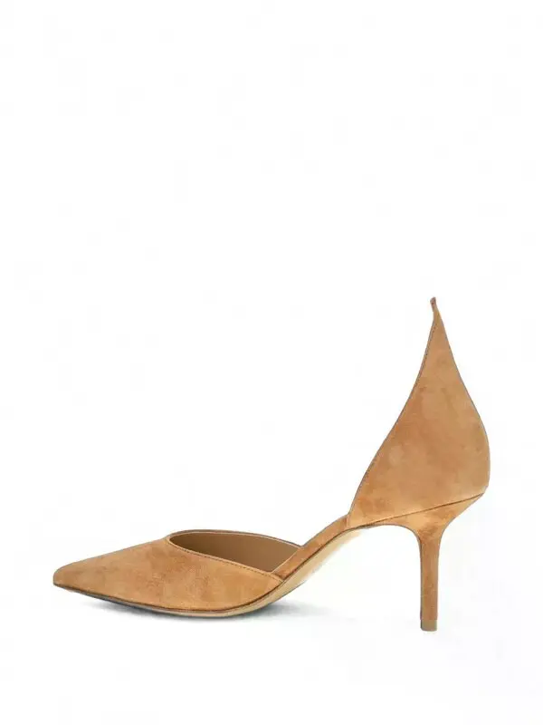 FRANCESCO RUSSO Flame Pointed-toe D'orsay Pumps