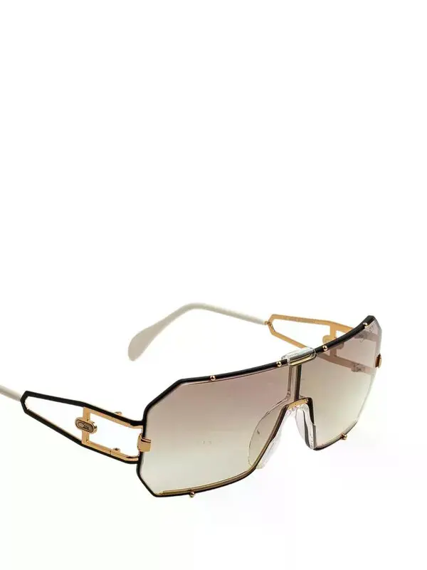 Cazal Geometric Frame Sunglasses - Black