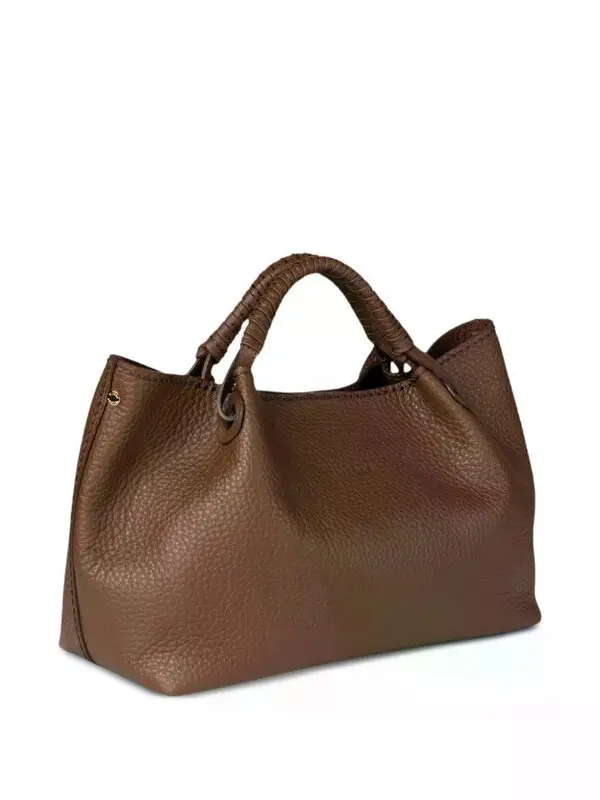 VISONA` Visona Mia Leather Tote Bag - Brown