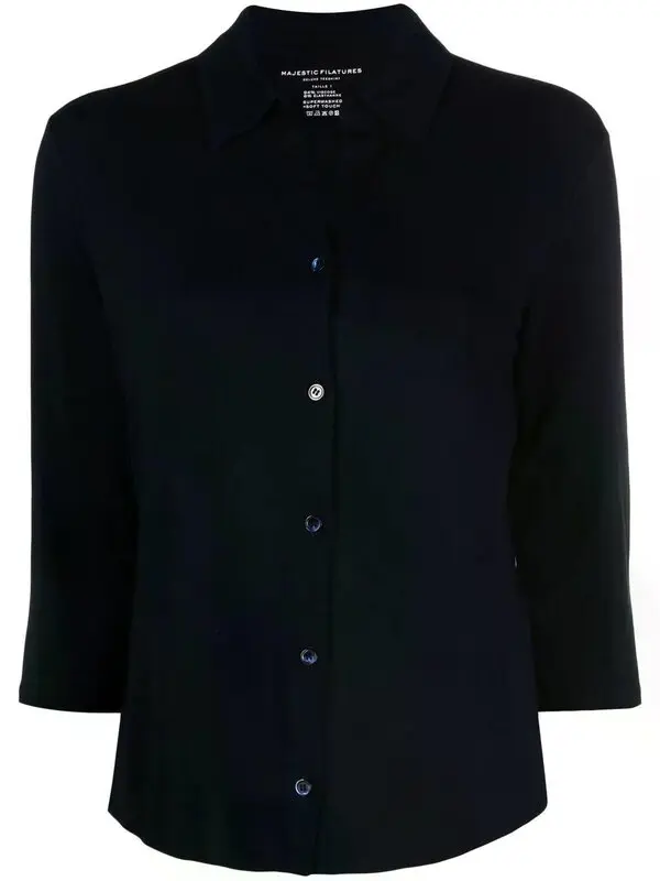 Majestic Filatures Three-quarter Length Sleeves Shirt