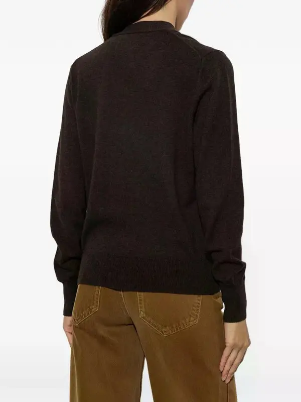 MARANT ETOILE Karina Logo-patch V-neck Cardigan