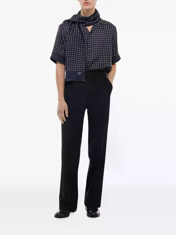 FURSAC Geometric-pattern Short-sleeve Shirt