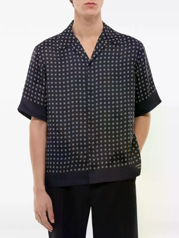 FURSAC Geometric-pattern Short-sleeve Shirt