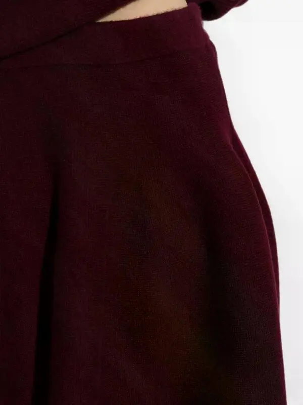 LISA YANG Pleated Cashmere Mini Skirt