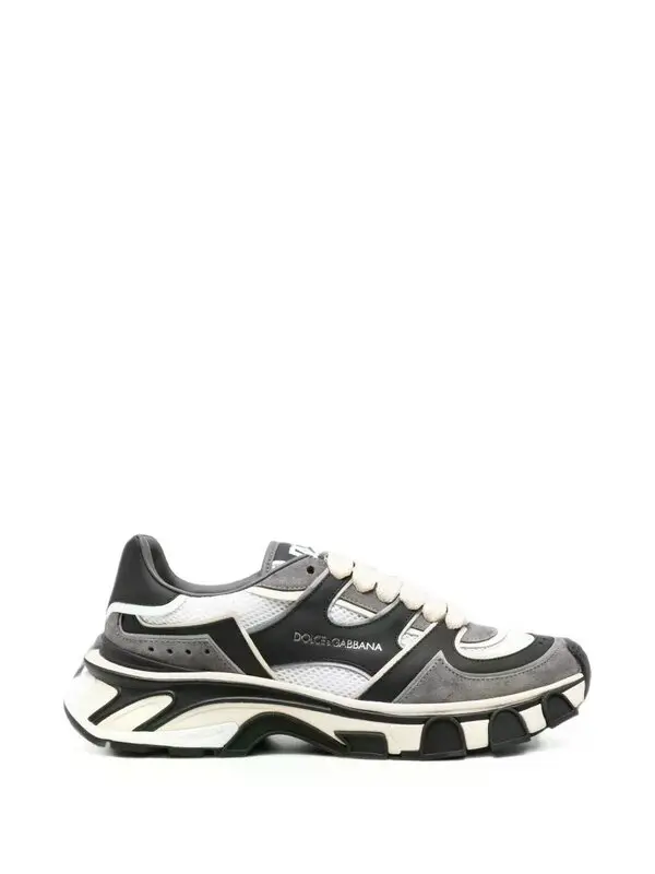 Dolce & Gabbana Logo-print Chunky-sole Sneakers - Black
