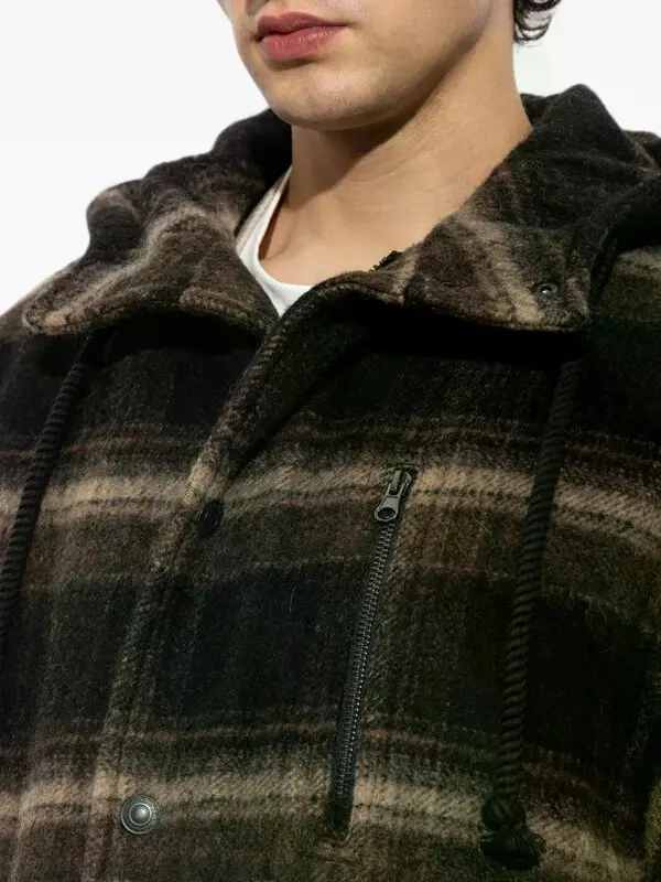 MARANT Isabel Kiril Hooded Check Jacket
