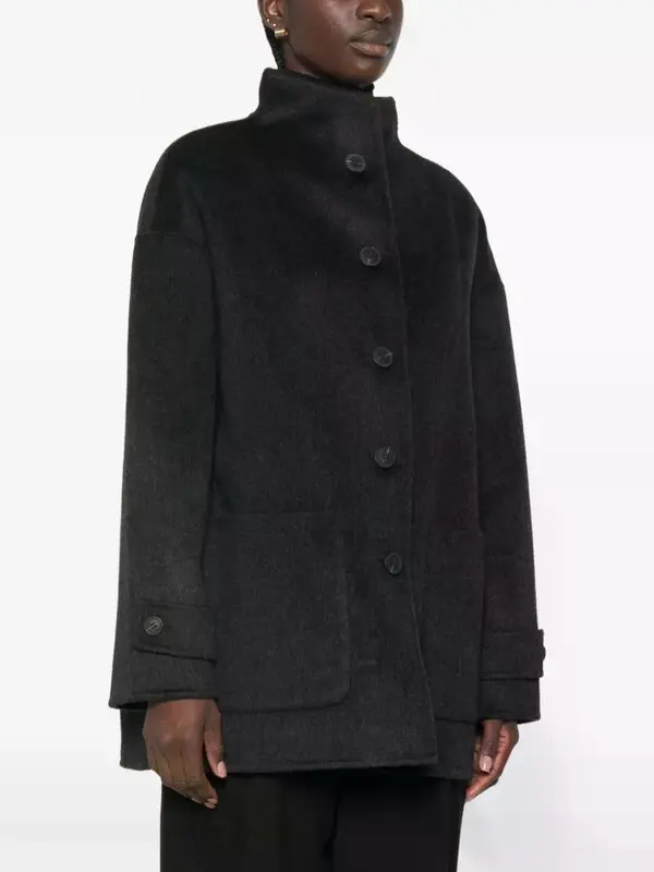 THE DYNAMIS STUDIO High-neck Patch-pocket Coat