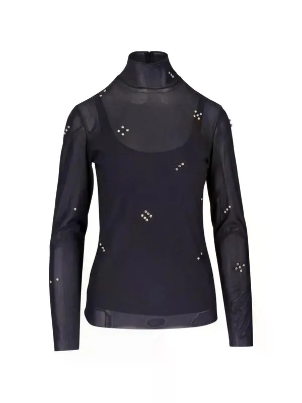 Akris Embellished Blouse - Black