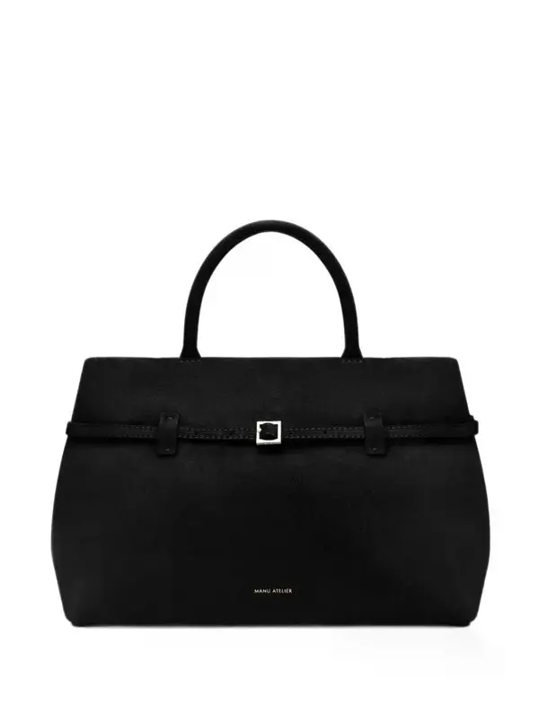 Manu Atelier 35 Le Cambon Buckled Tote Bag