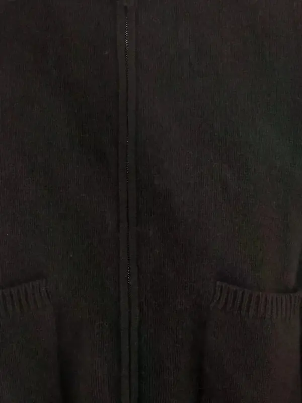 ALLUDE Zip-up Patch-pocket Cardigan