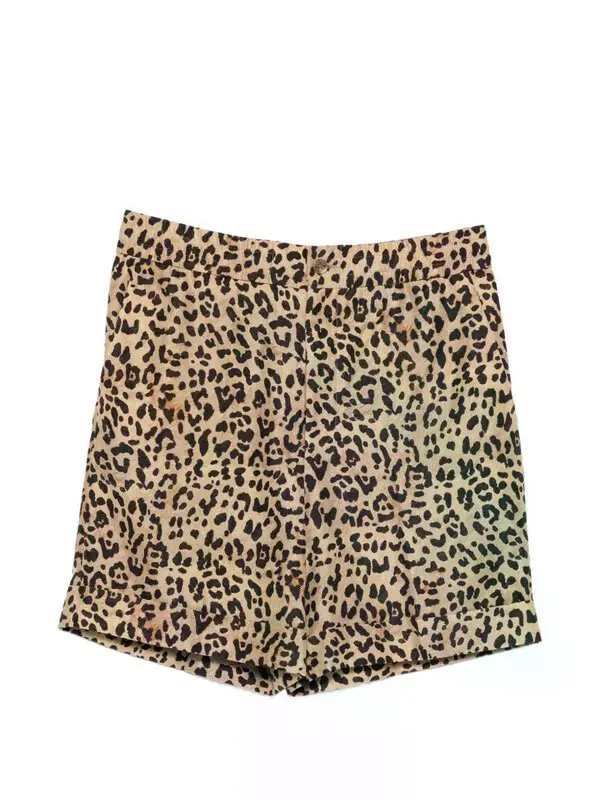 Valentino Garavani Leopard Print Shorts - Neutrals