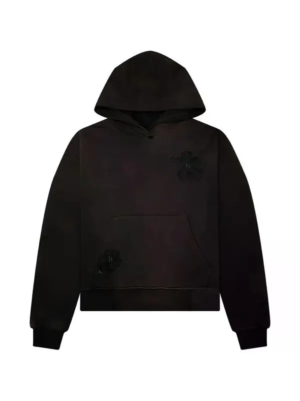 NAHMIAS Flower-patch Hoodie - Black