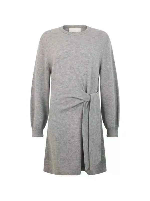 LISA YANG Knitted Long Sleeve Mini Dress - Grey